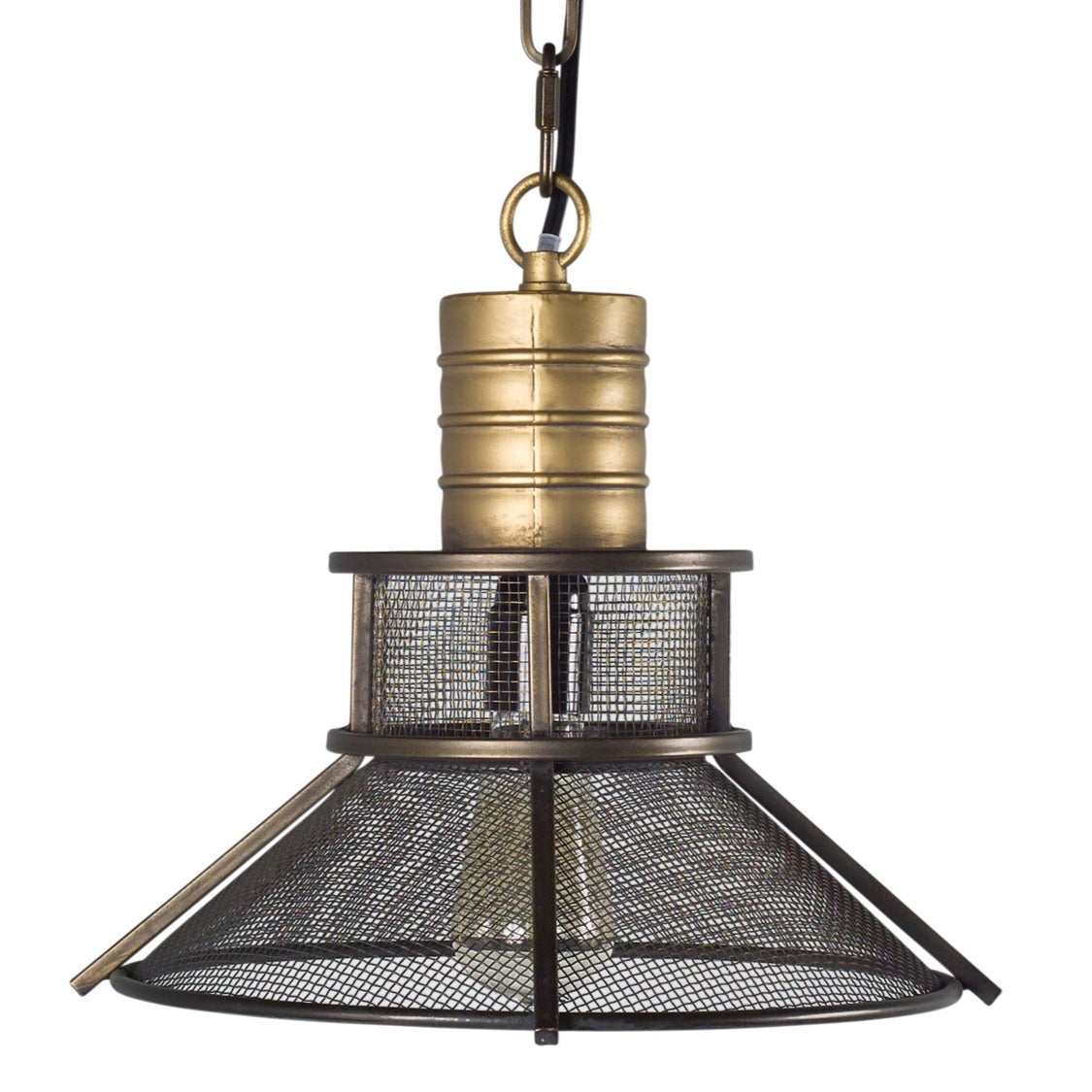 Industrial Metal Mesh Pendant – Gracefully Restored Home